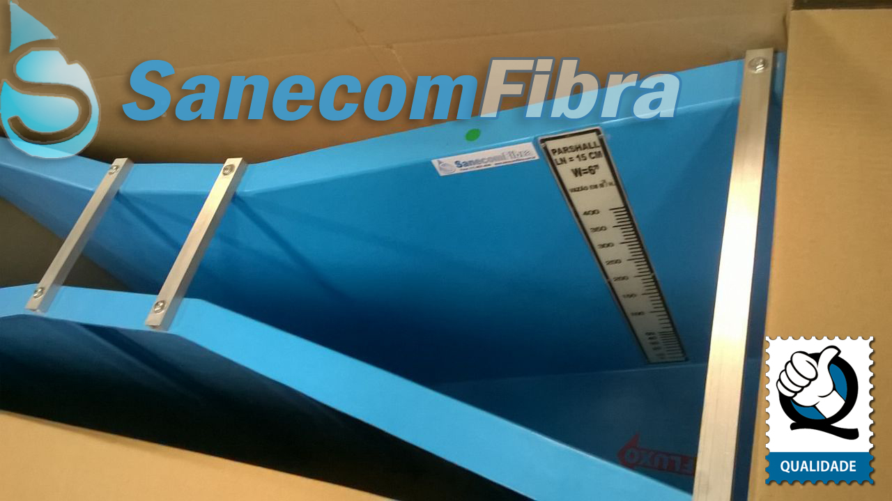 Calha Parshall - Padrão - SanecomFibra