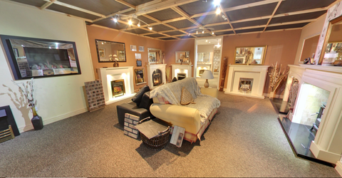Trusted fireplace showroom at Acorn Fireplaces Ltd