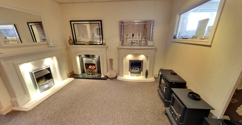 Trusted fireplace showroom at Acorn Fireplaces Ltd