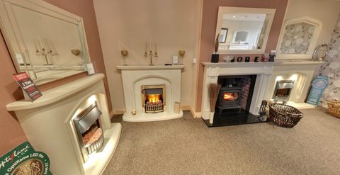 Trusted fireplace showroom at Acorn Fireplaces Ltd