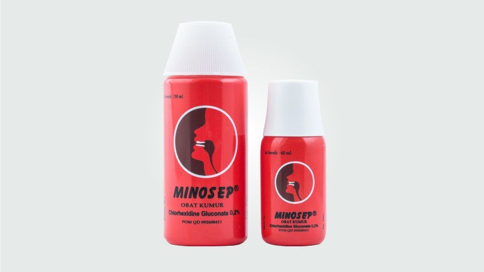 Minosep Obat Kumur 0,2% 60 mL dan 150 mL