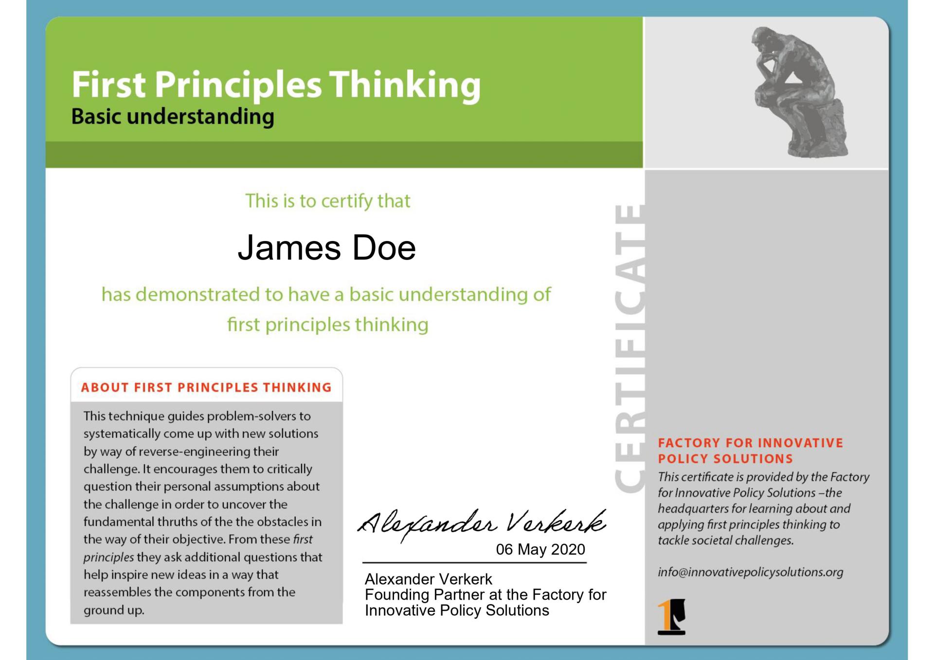 FIPS is Built on First Principles