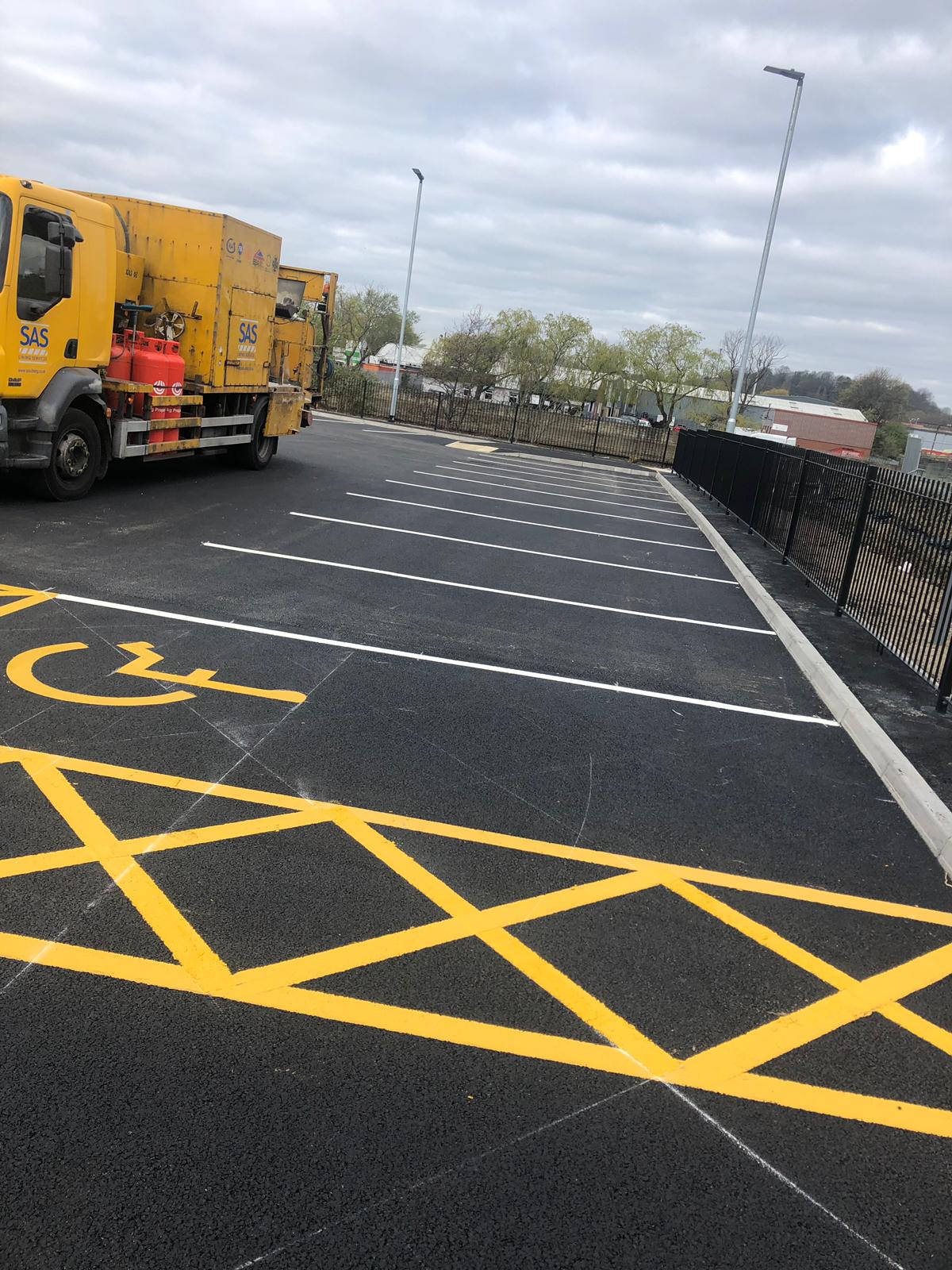 Car park lines | SAS Lining Services Ltd