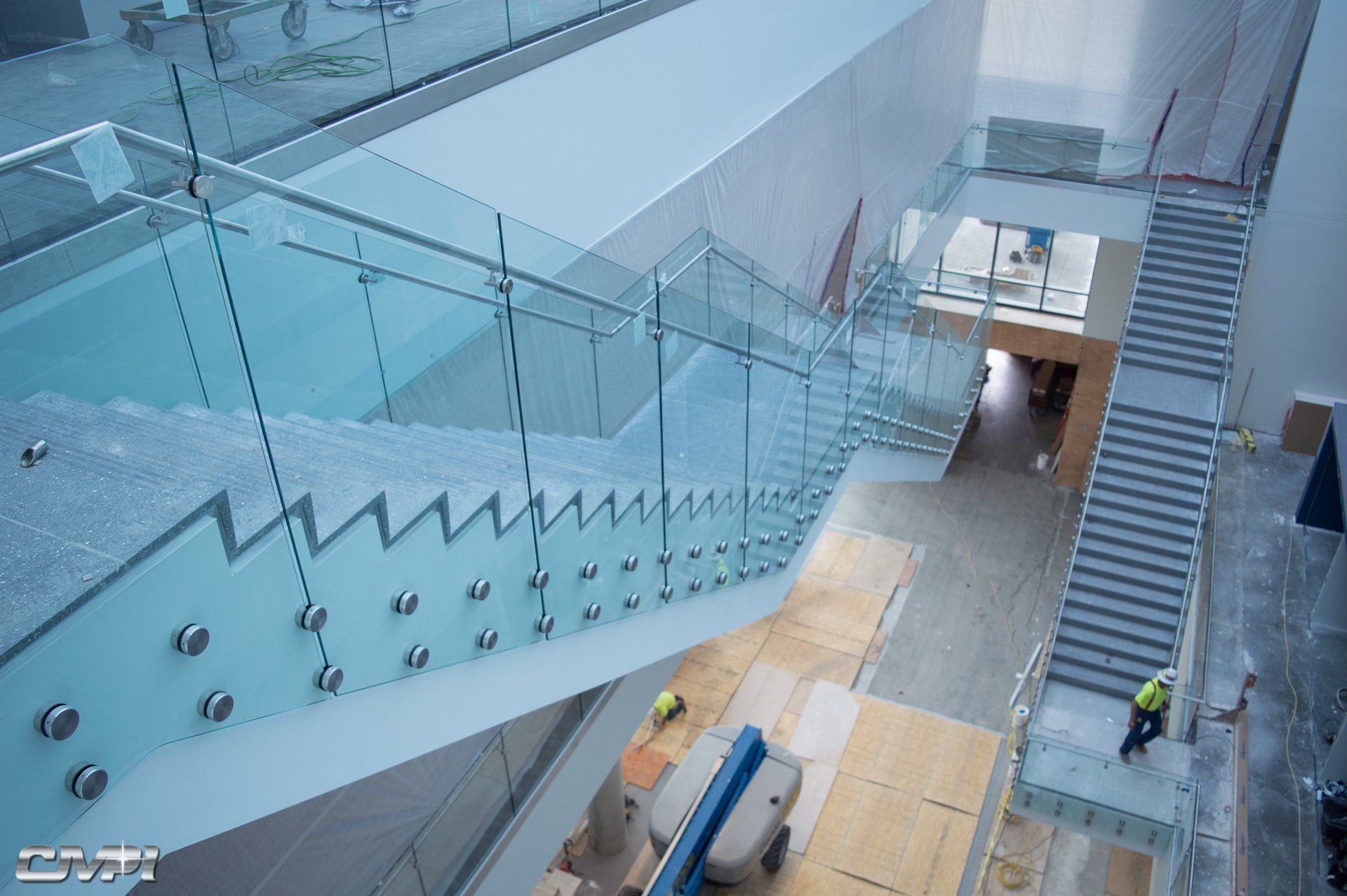 MSU Glass Hall | Stainless Steel & Glass Panel Guardrail