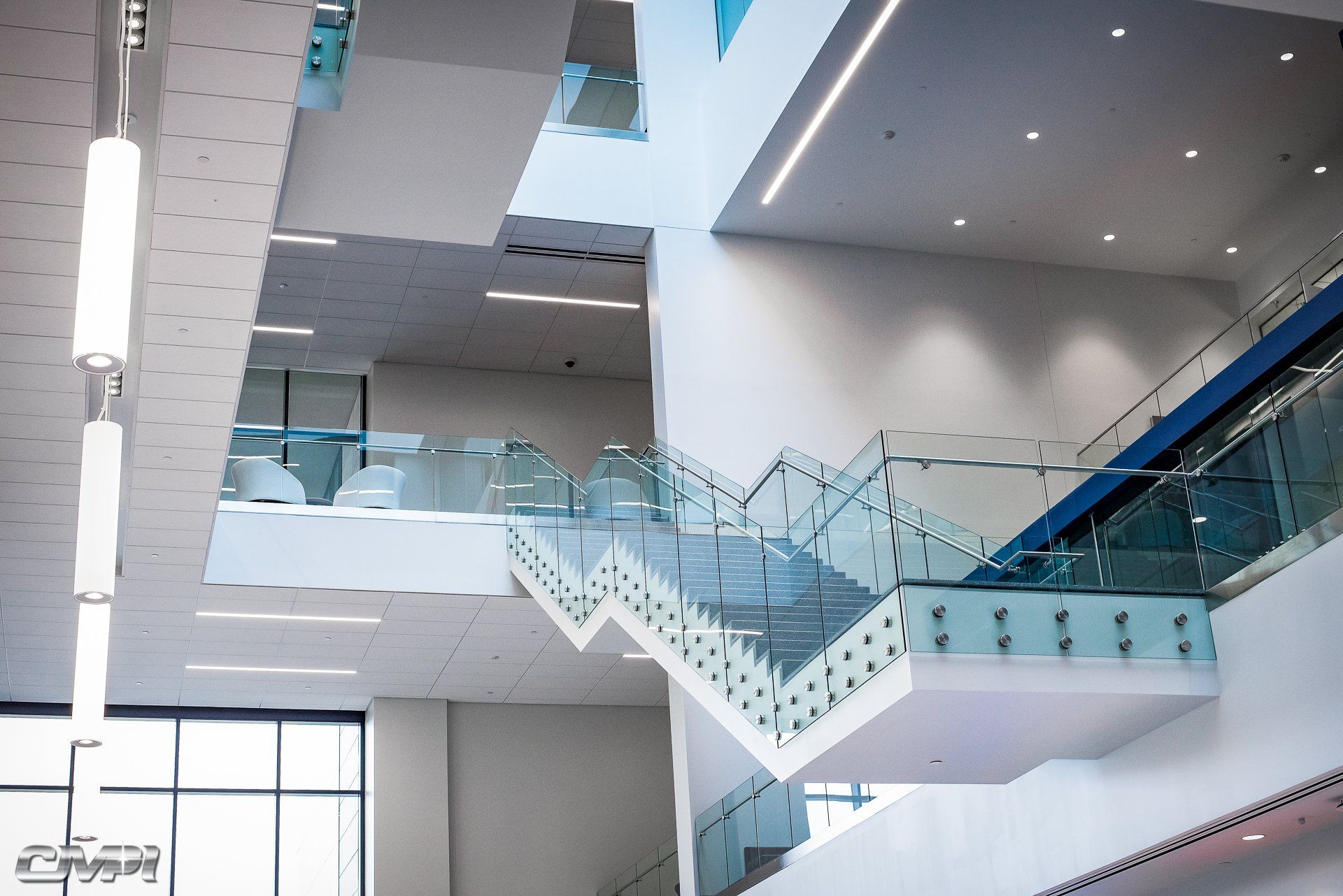 MSU Glass Hall | Stainless Steel & Glass Panel Guardrail