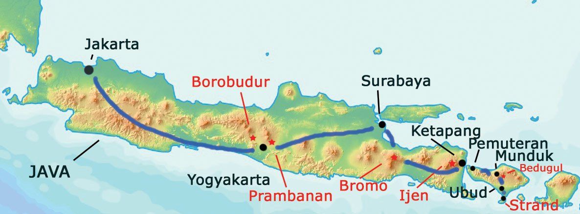 Indonesien Java Bali Rundreise - MAYA-TRAVELS private Reisen