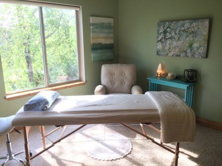 What Is the Setting Like During an Energy Work Session?