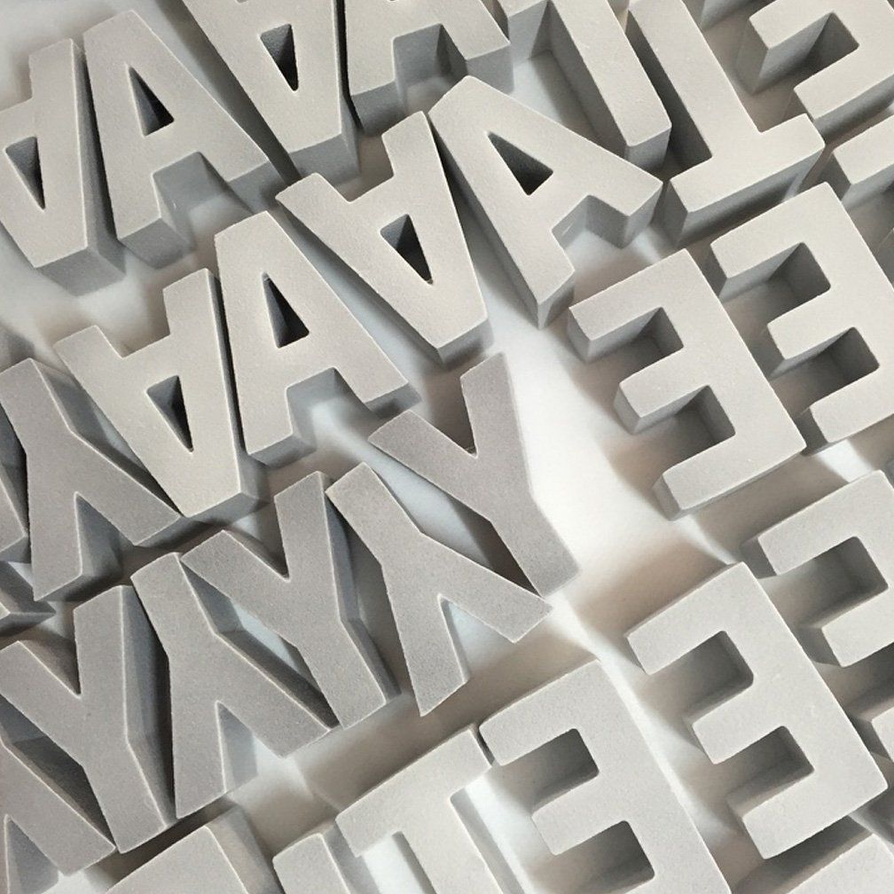 Cut Foam Large Letters, Foam Logos and Signage | Cutfoam