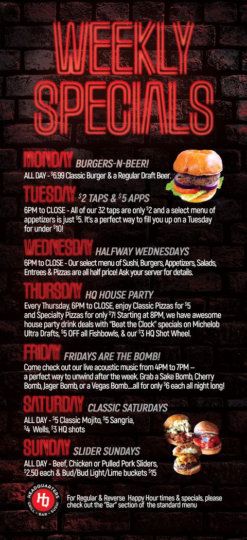 Headquarters Grill Bar Sushi - Peoria, AZ