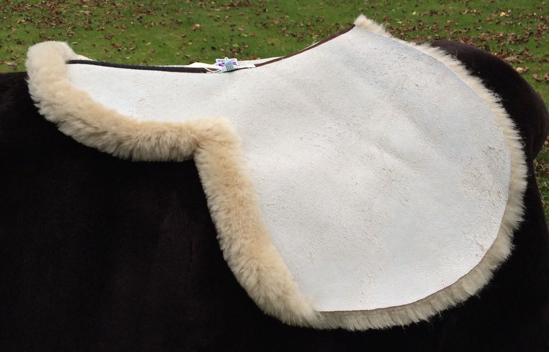 Pure sheepskin working hunter numnahs created in The Wirral