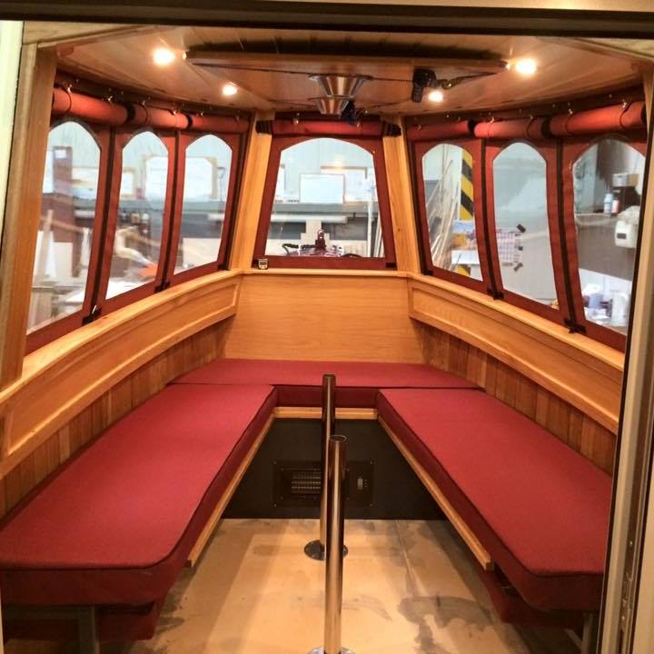 Bespoke narrowboat stern deck covers i| UK