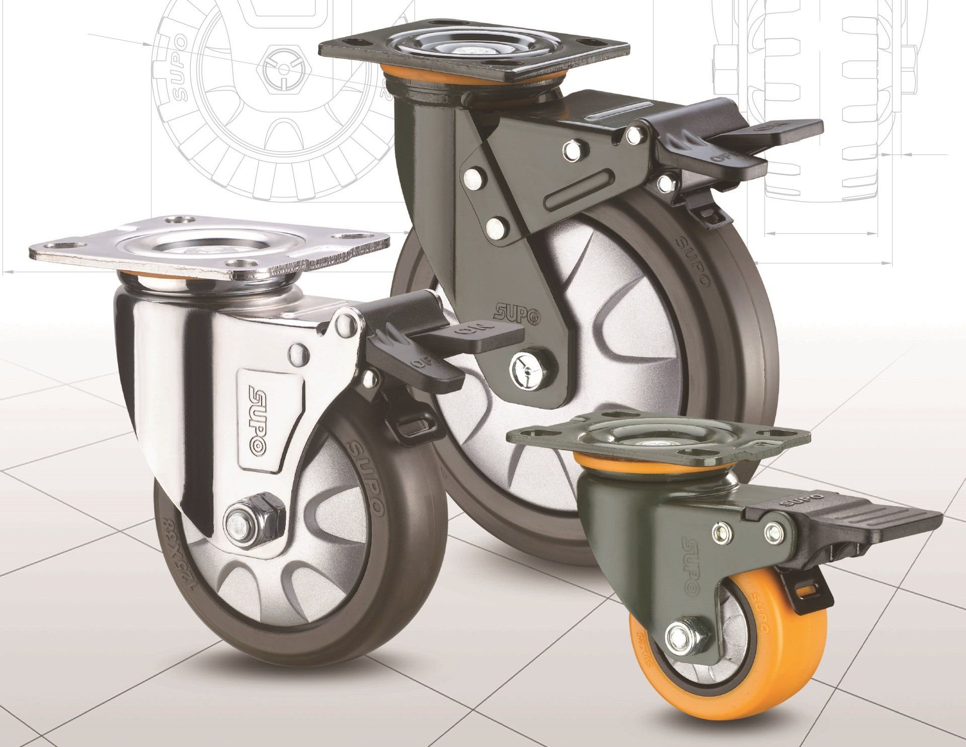 Castor Wheels | Supo Castors Australia Pty Ltd