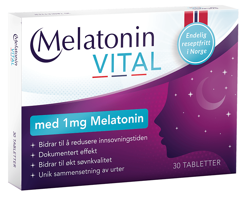 Melatonin Vital | Reseptfrie sovetabletter | Prøv nå gratis