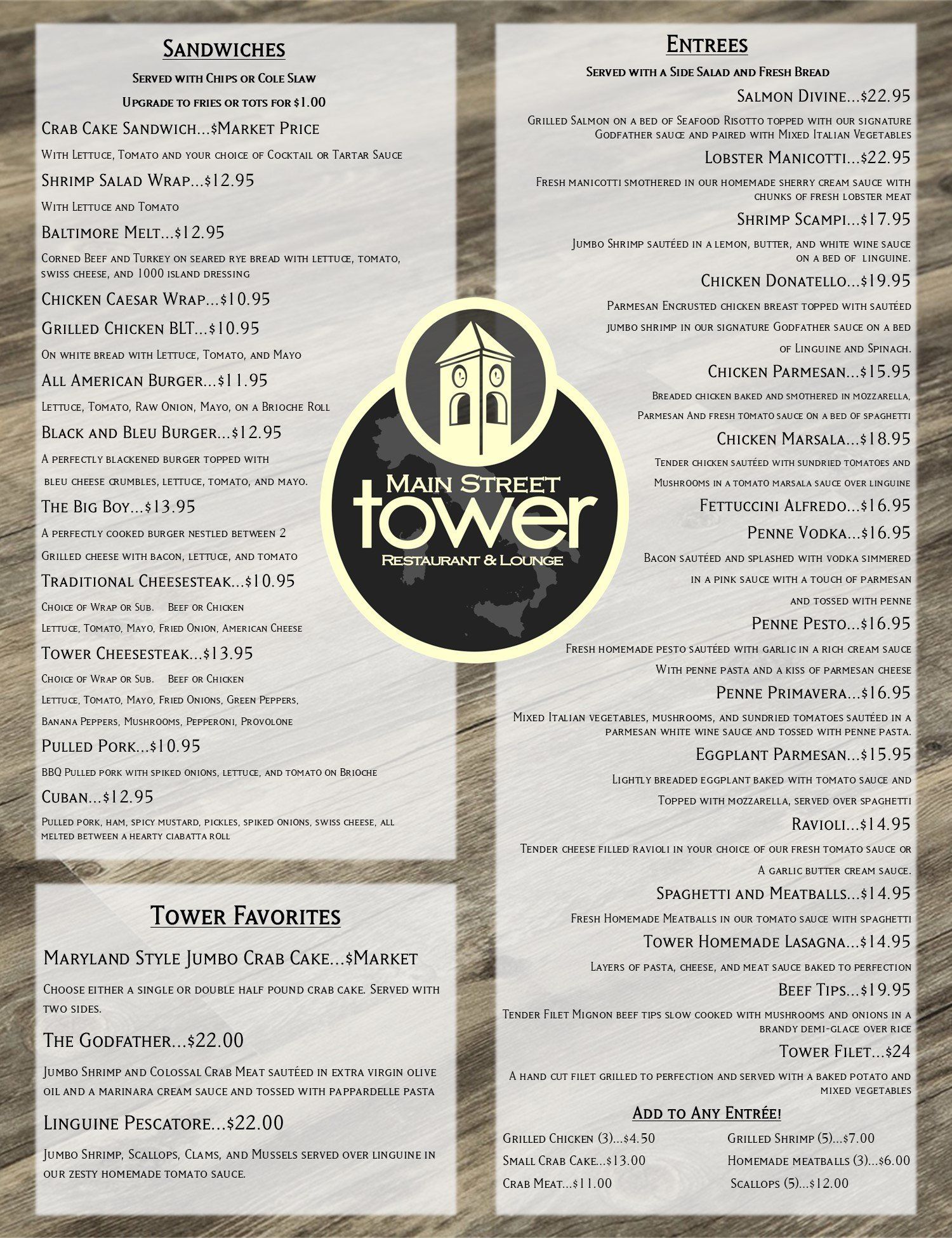 Restaurant | Bel Air, MD | Main Street Tower