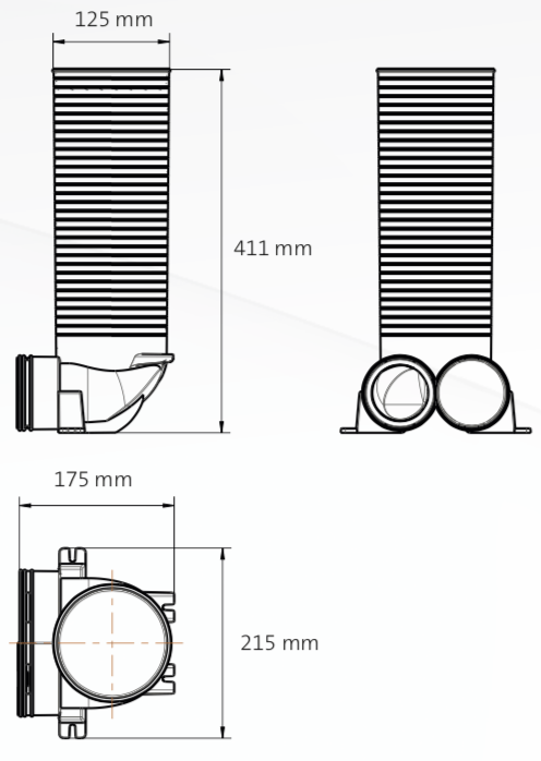 Ubbink Mechanical Ventilation with Heat Recovery Duct connections