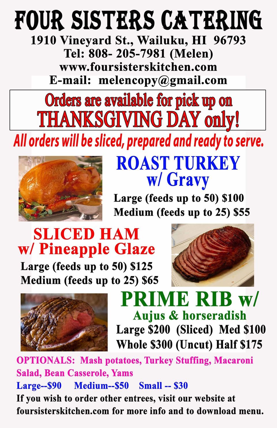 Filipino cuisine Wailuku, HI – Four Sisters Kitchen catering