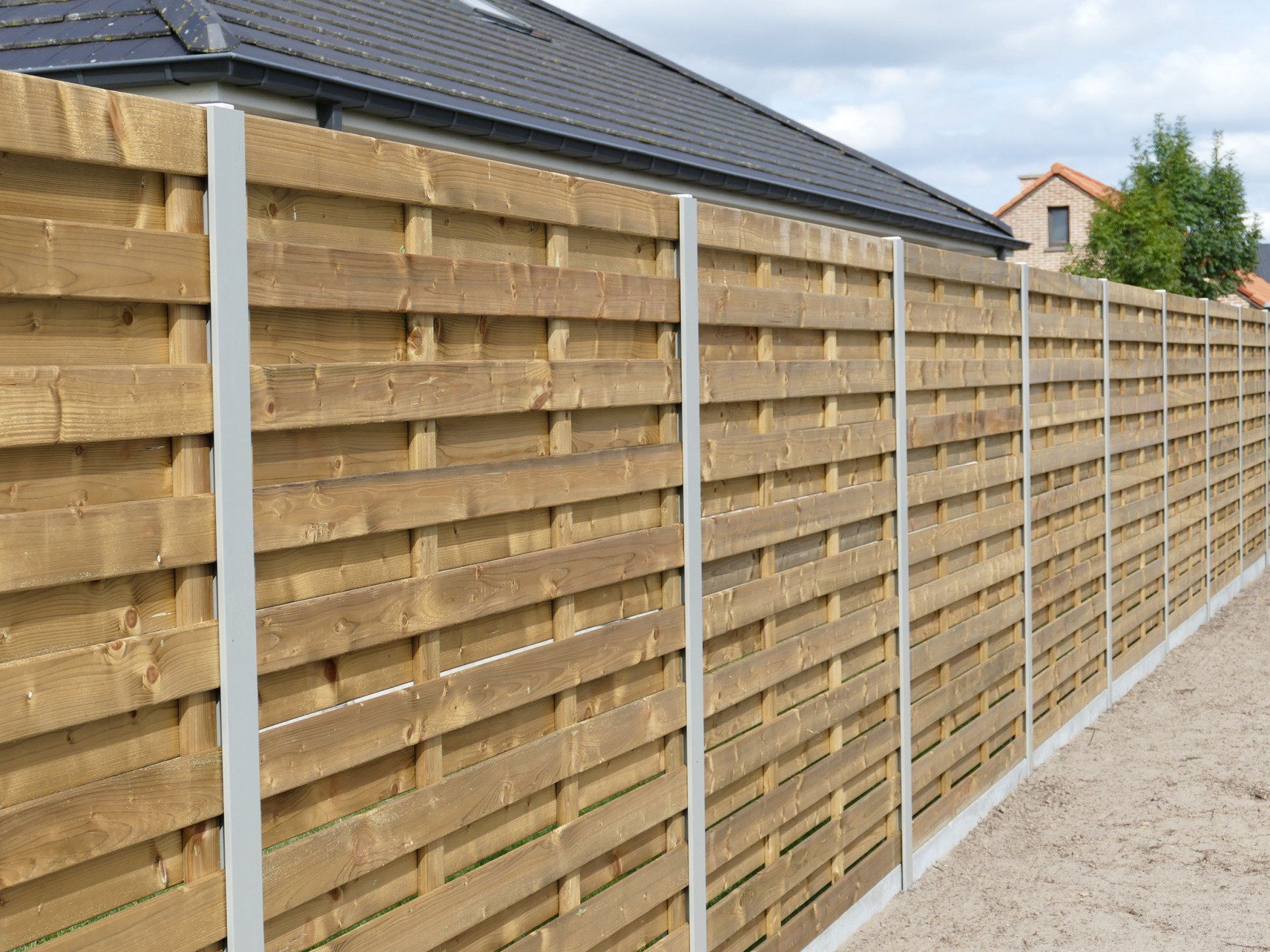 aluminium palen voor afsluitingen, omheiningen, schuttingen