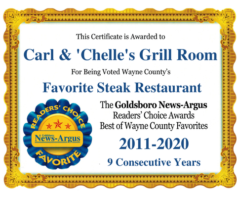 Carl & 'Chelle's Grill Room - Goldsboro, NC