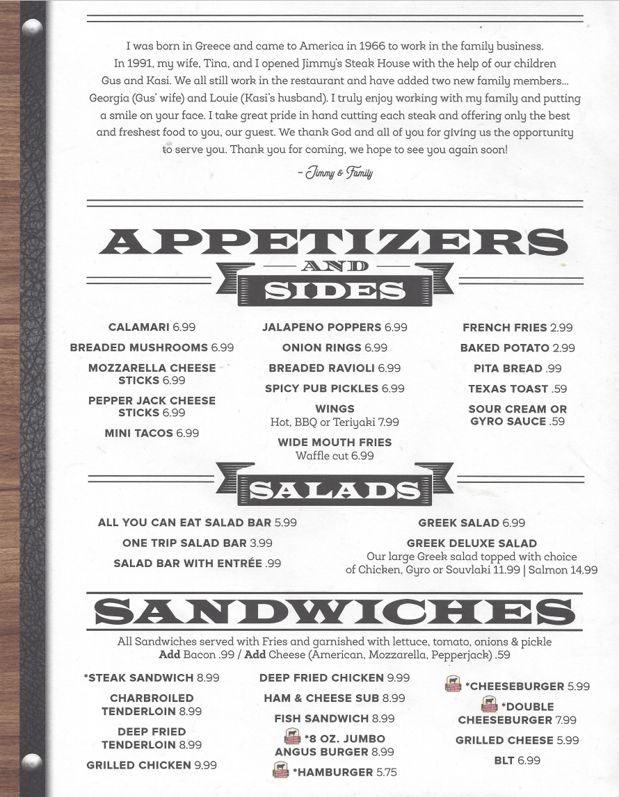 Hand Cut Steaks | Columbia, MO | Jimmy’s Family Steak House