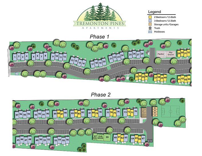 Floor Plans/Amenities - Tremonton Pines