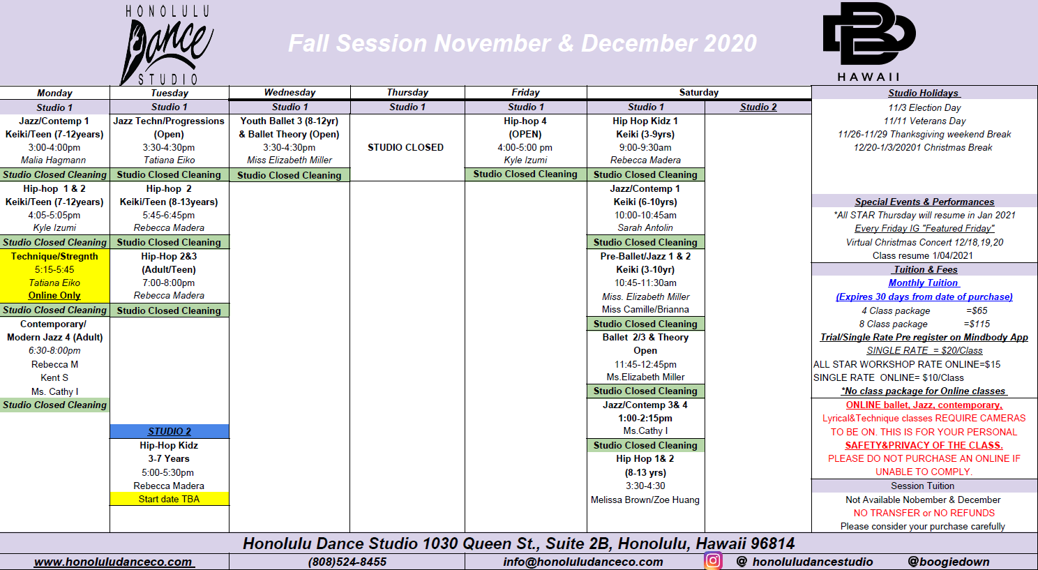 Jazz Dance Classes | Honolulu, HI | Honolulu Dance Studio