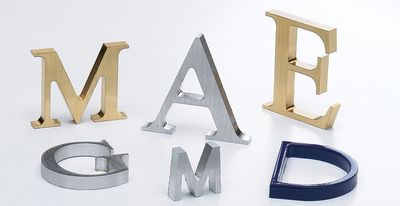 Flat Cut Metal Letters & Logos | Metal Letters | Signs In A Minute
