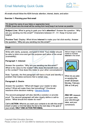 Quick Guide for Writing a Marketing Email