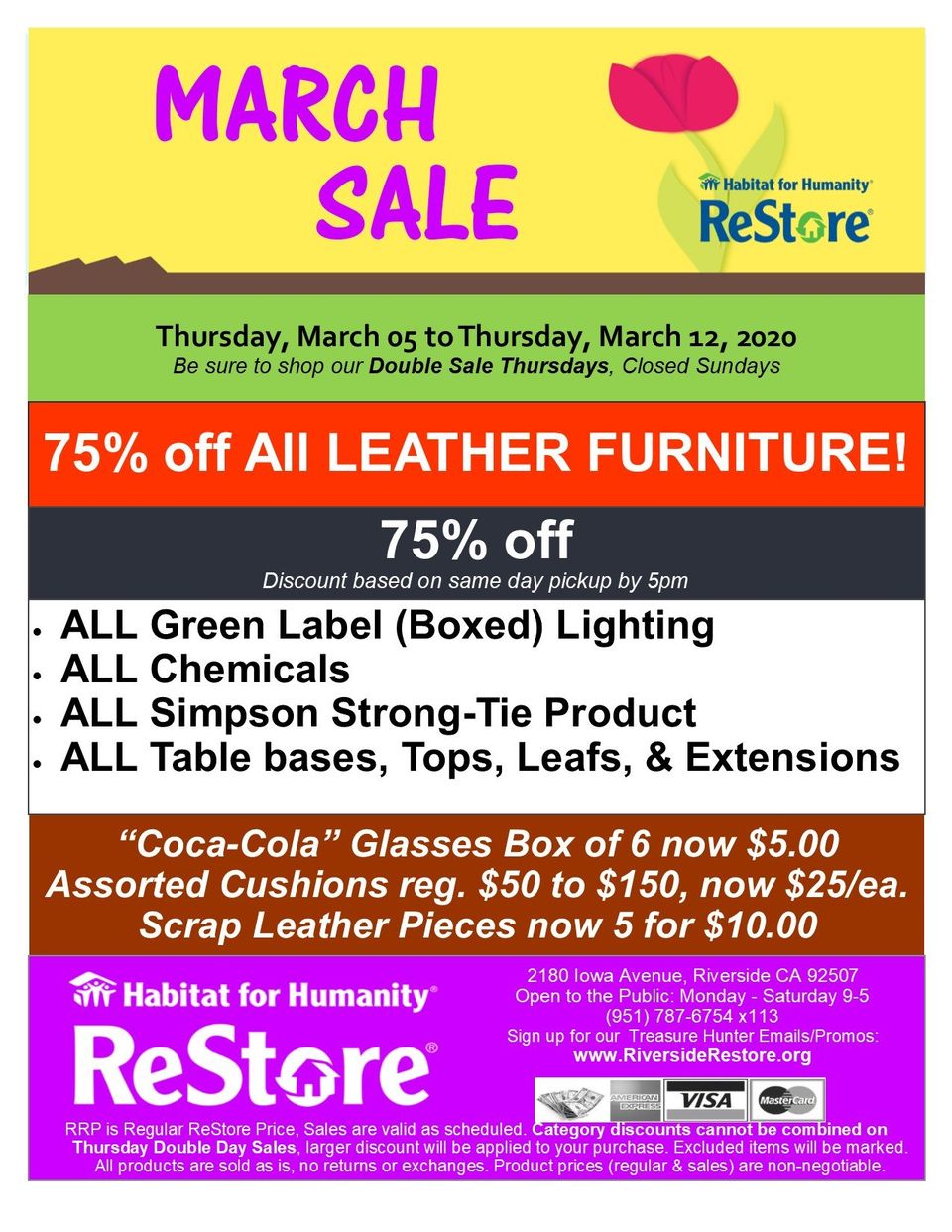 Riverside ReStore Sale