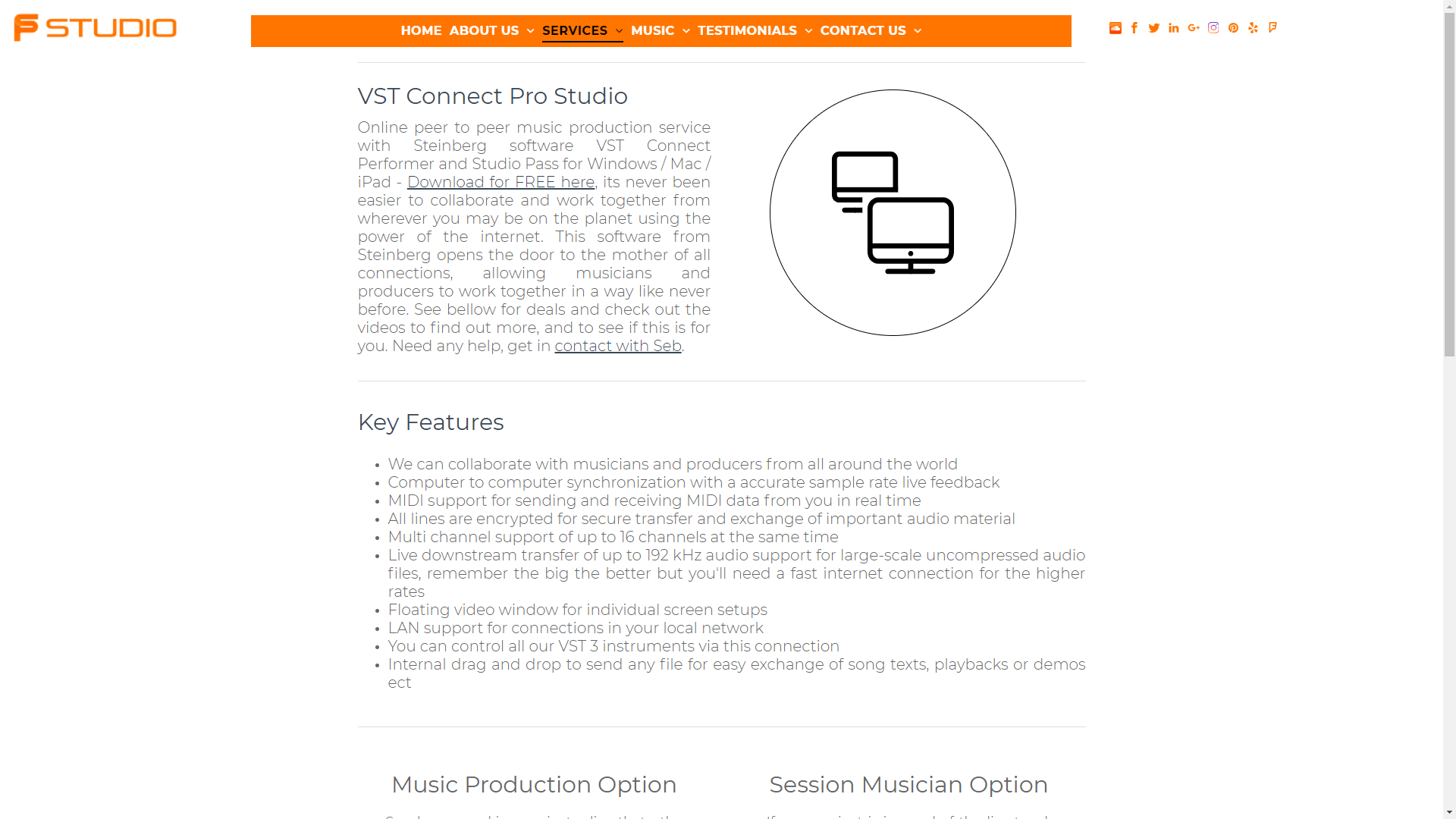 Online Peer to Peer Music Production Services