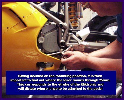 Installations for the Kliktronic disabled motorcycle system