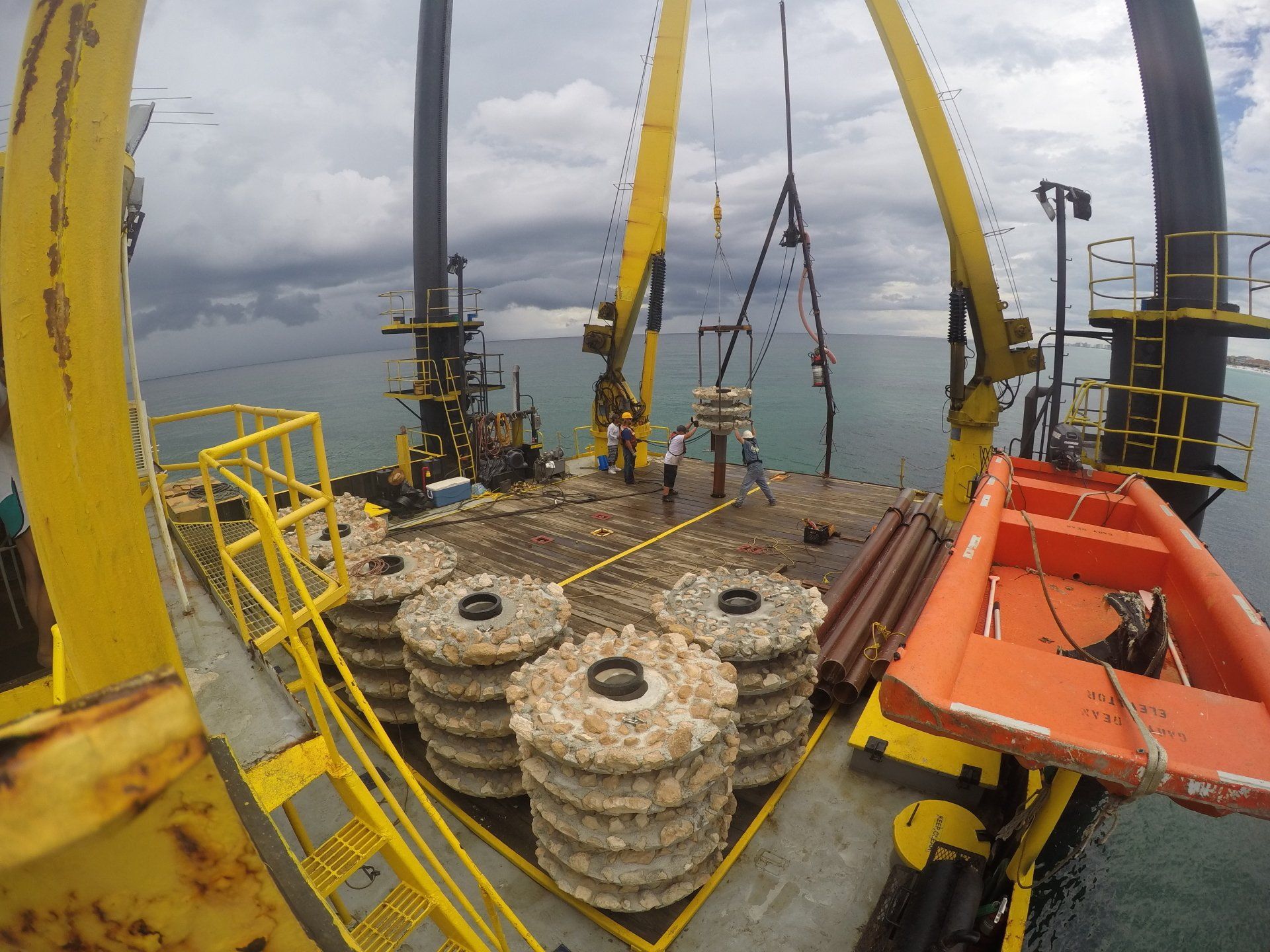 Works Boats In Perdido Pass Expanding Snorkeling Reef System