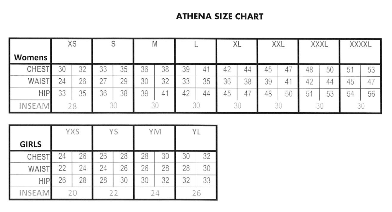 Size Charts | BRUTE Pro Shop