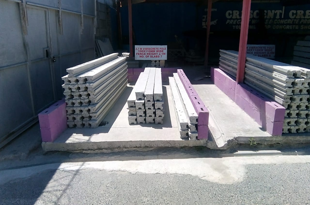 Vibracrete Walling|Precast Walling Cape Town|Poles & Posts