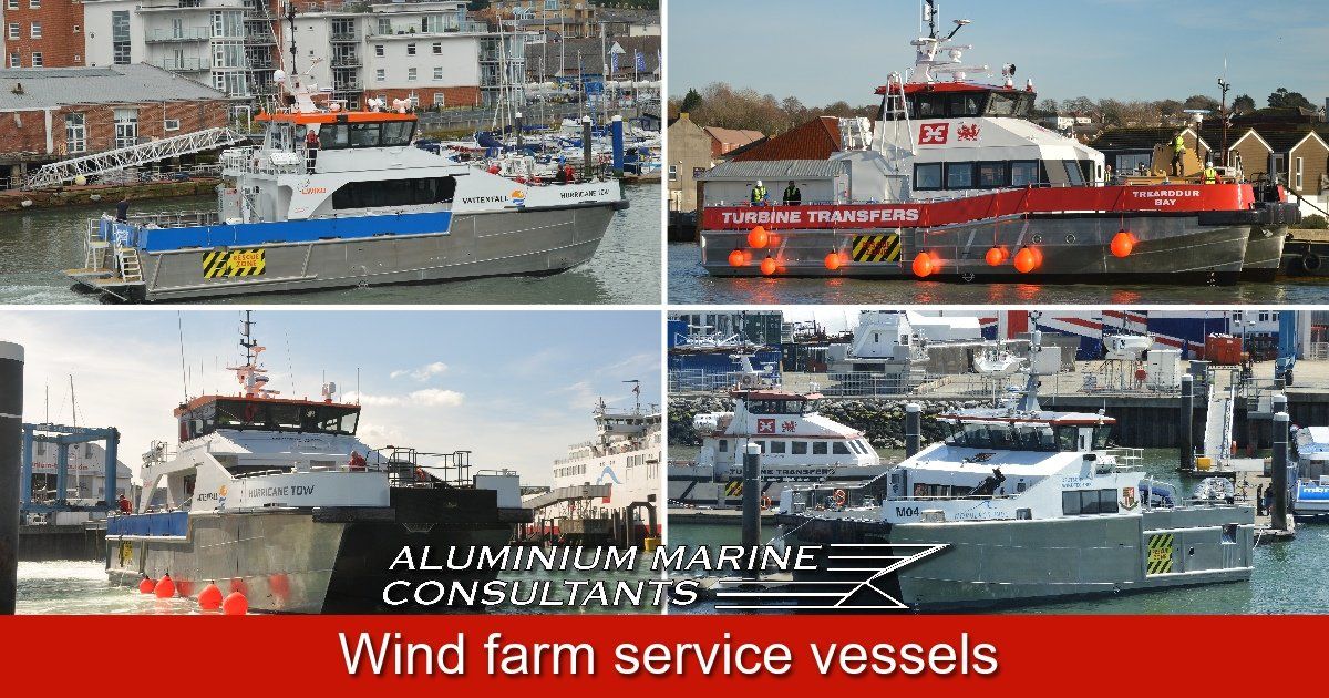 Wind Farm Support Vessels | Aluminium Marine Consultants