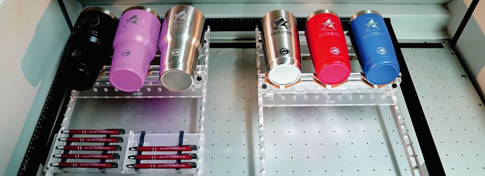 Rack Star™ Laser Table System | Replaces Laser Honeycomb Grid & Rotary