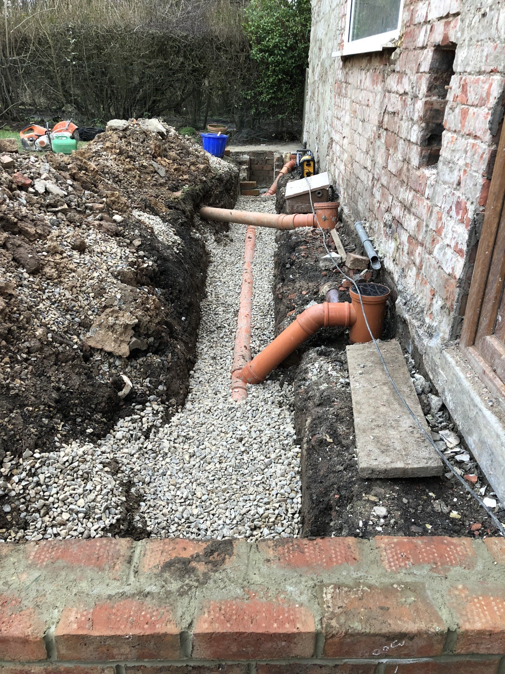 Groundworks & drainage | Alexandra Builders Ltd