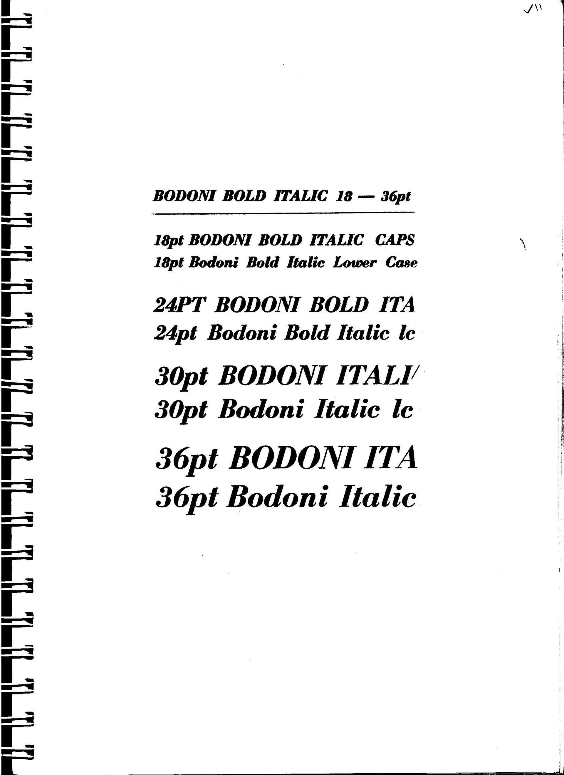 Typeset Fonts