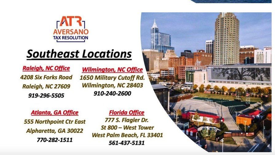 Aversano Tax Resolution Contact Page