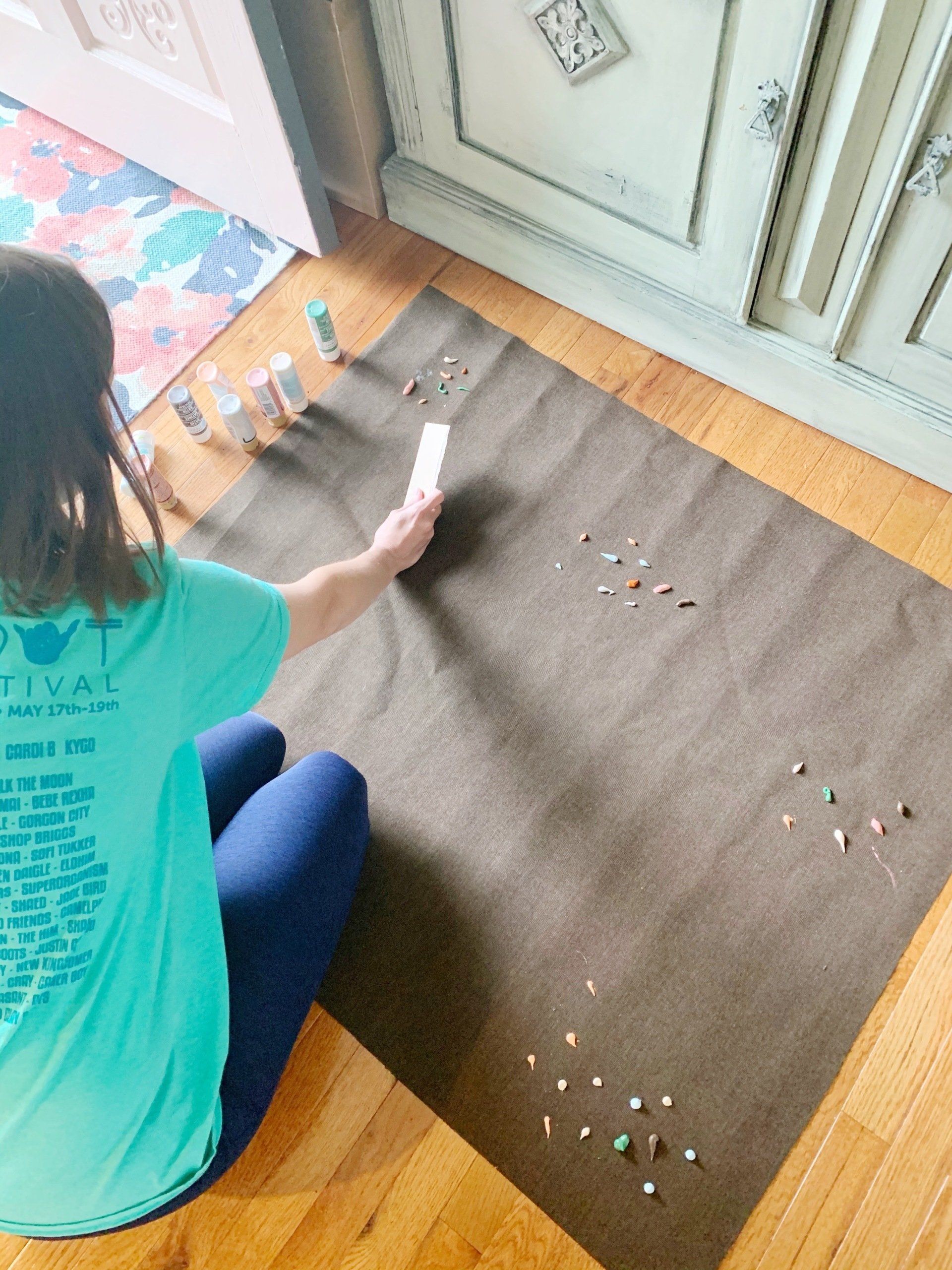 Smear Paint Abstract Art