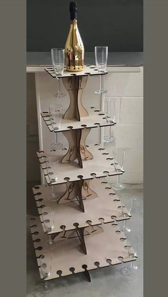 J.A.B.S Event Hire Wedding Prosecco Wall & Tower Dry Hire.