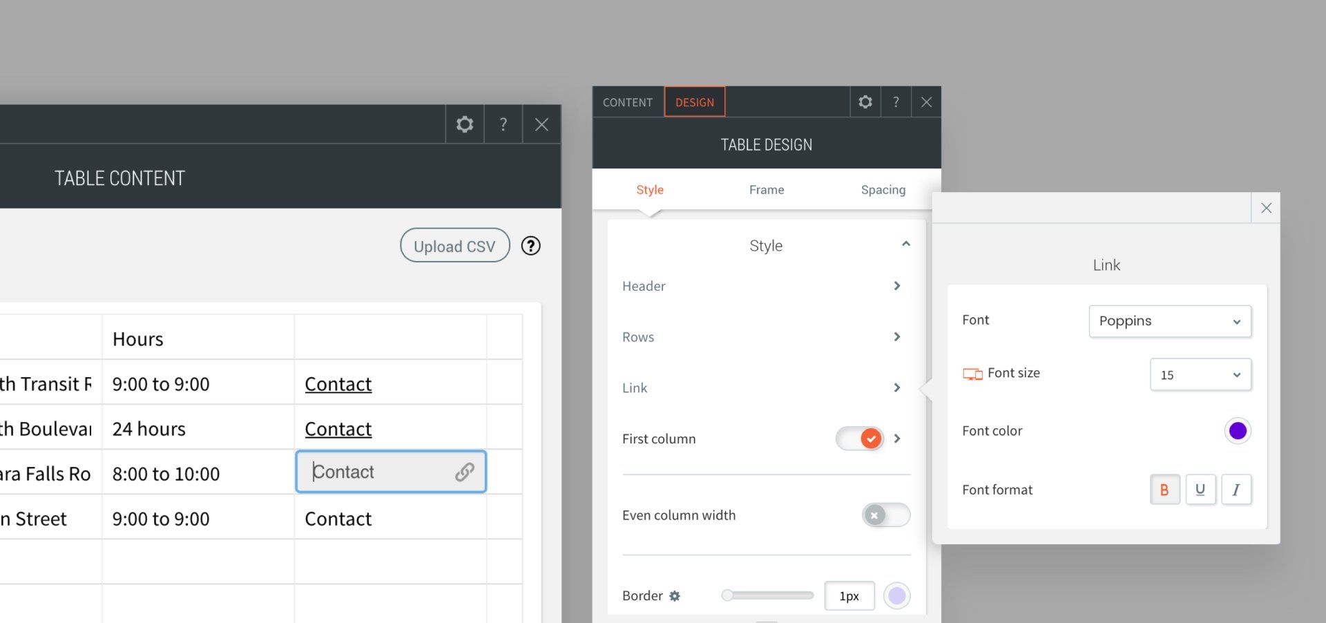 Table Widget: Now with Links