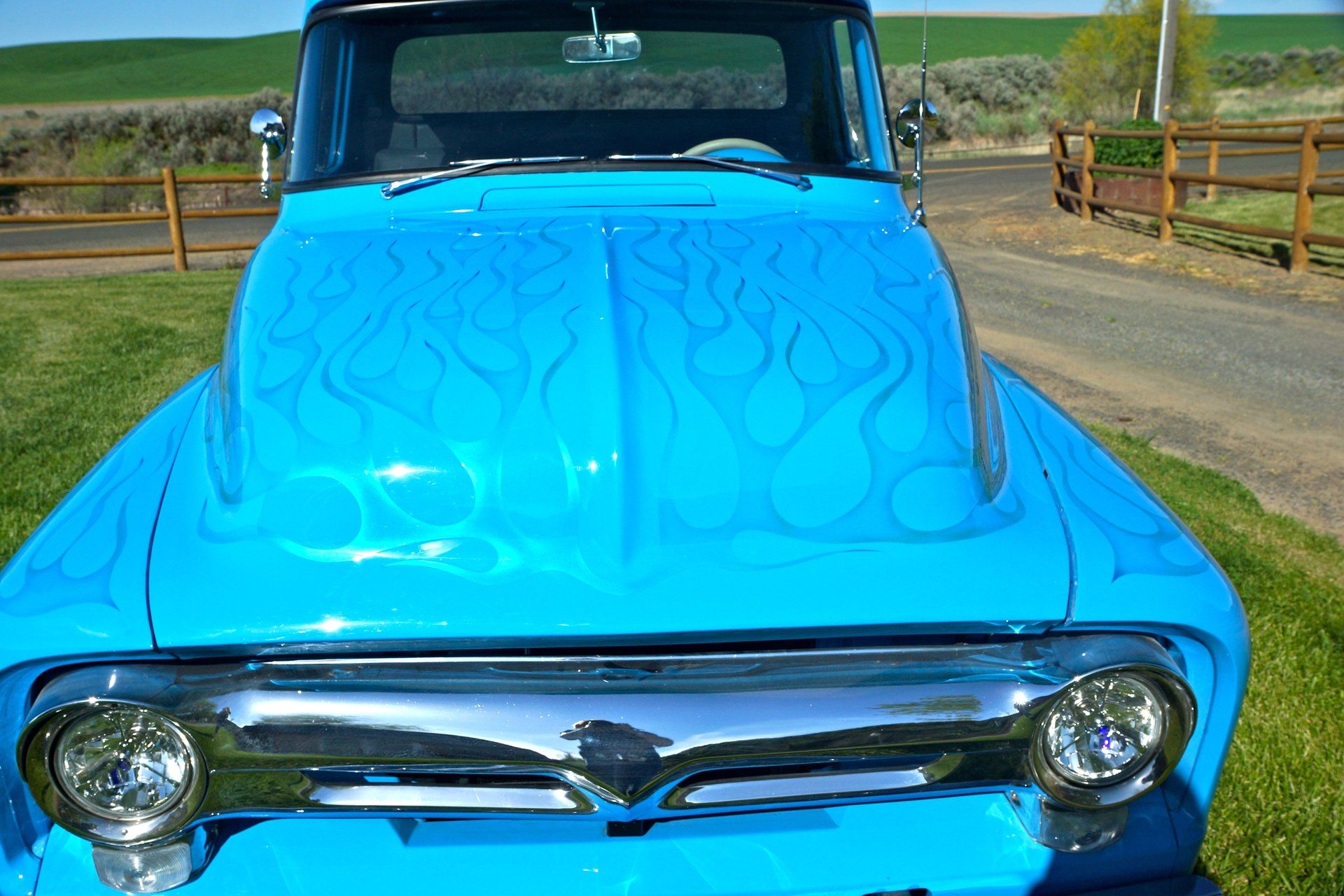 1956 Ford F-100 Blue