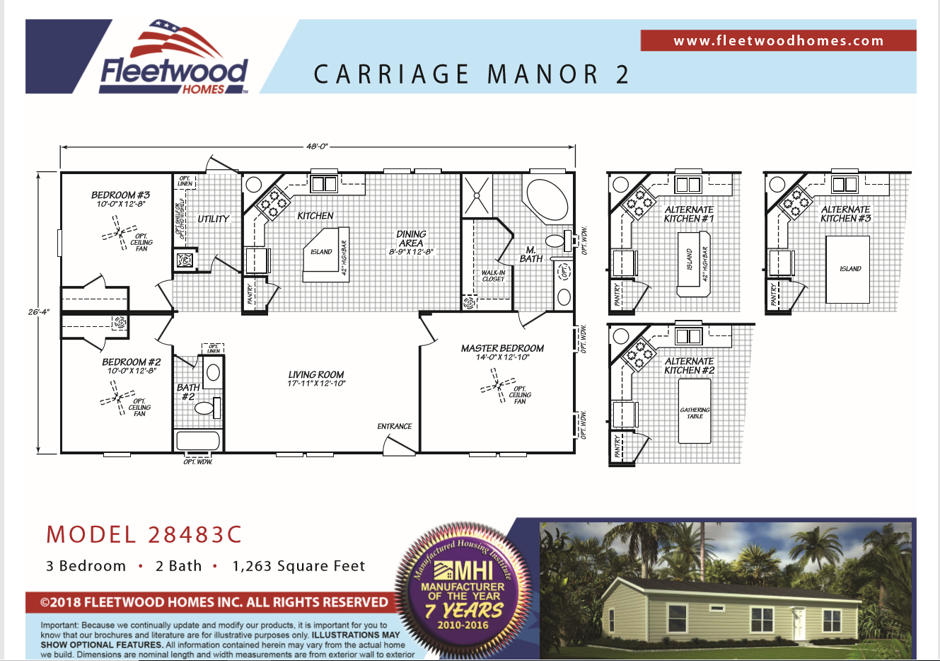 Fleetwood Carriage Manor Floor Plans