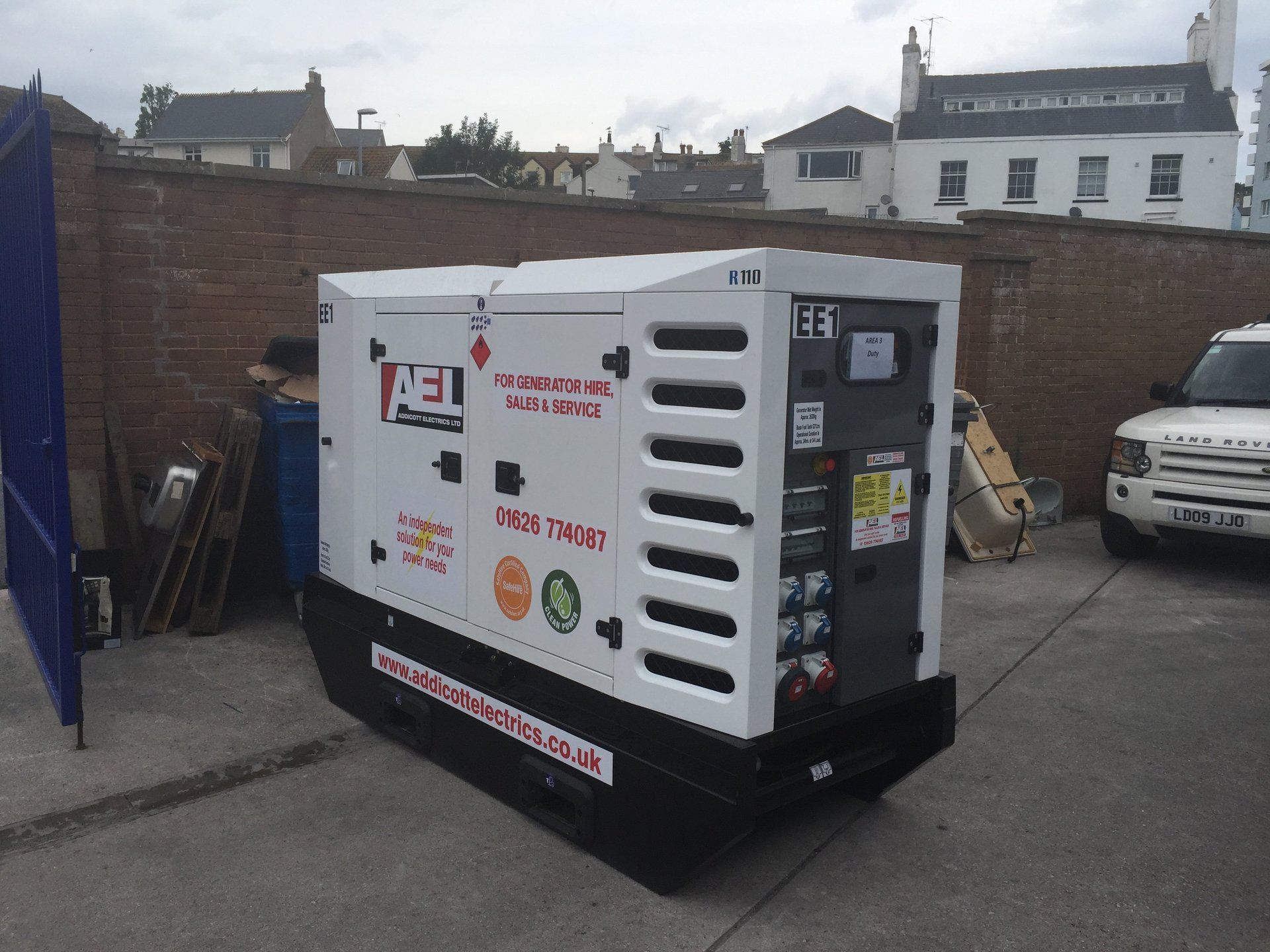 Generator hire services all over the UK