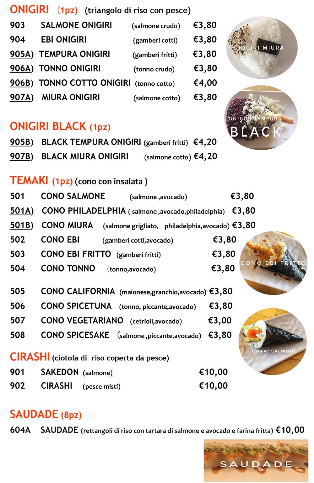 Menù cinese e giapponese da asporto | Modena | Ristorante Ginger