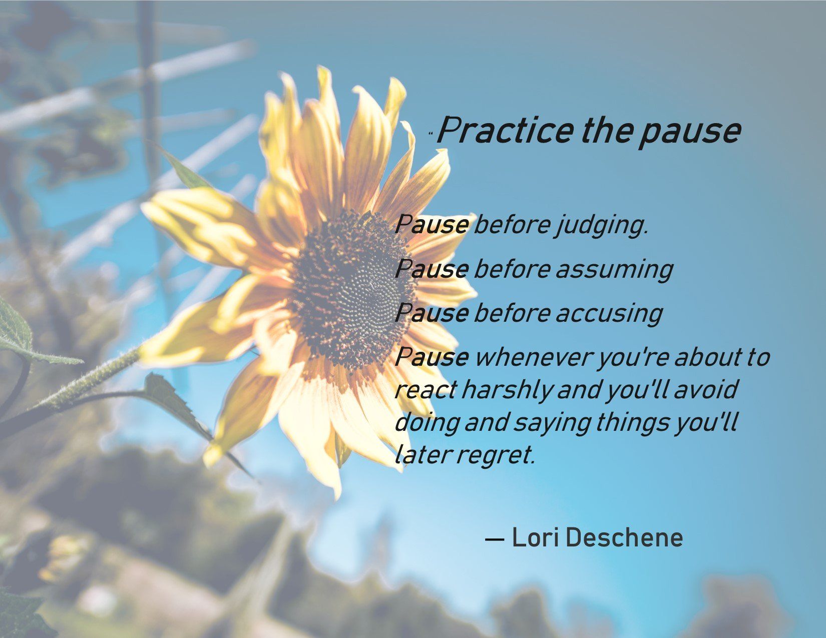 Motivational Monday: Practice the Pause