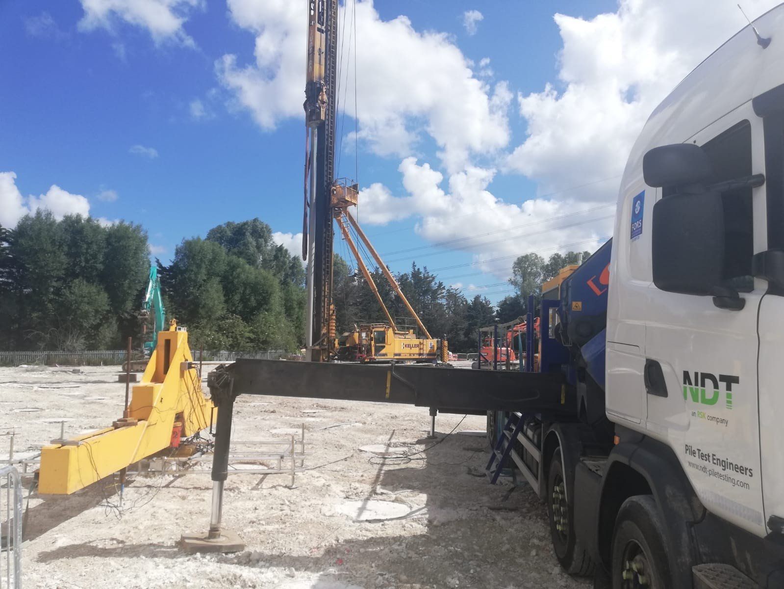 Static pile load testing throughout the UK with NDT Services Ltd in ...