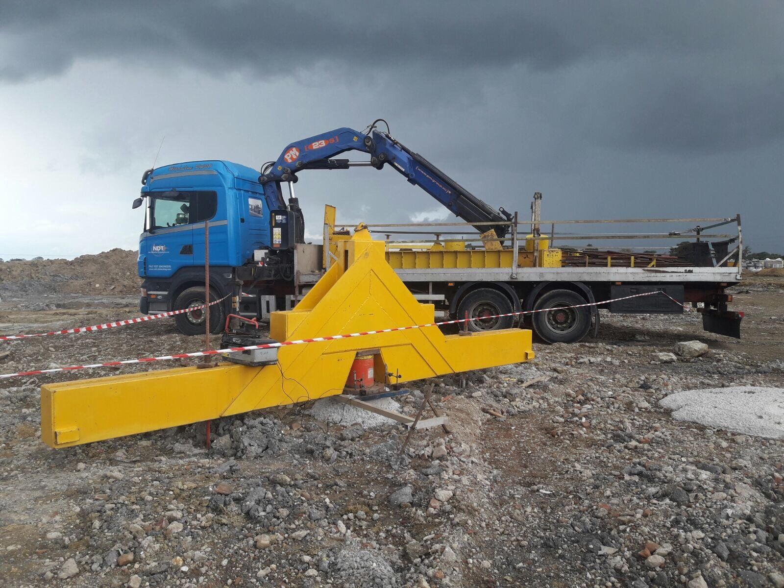 Static pile load testing throughout the UK with NDT Services Ltd in ...