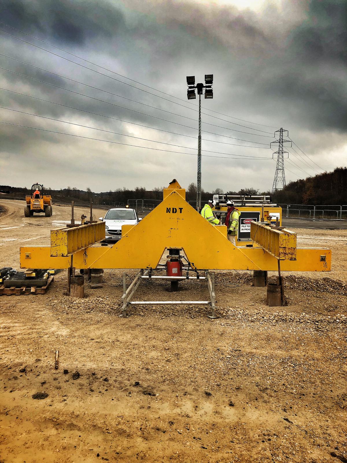 Static pile load testing throughout the UK with NDT Services Ltd in ...