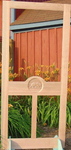 Custom Crafted Decorative Wood Doors | Western Maine Screen Doors